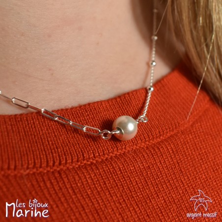 Collier perle d'eau douce- Les Bijoux Marine